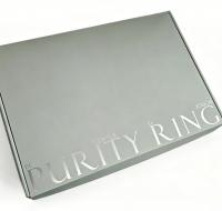 China Silver Foil Stamping Custom Corrugated Mailer Box with Double Sided Grey Card for sale