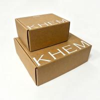 China Corrugated Custom Mailer Boxes with Double Sided Kraft Paper Lamination for sale