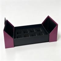 China Custom Gatefold Rigid Gift Box with Velvet Pearl Cotton Insert for sale