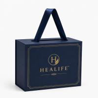 China Magnetic Flip Top Gift Box Custom with Carry Handle Sponge Insert for sale