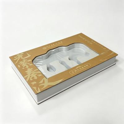 China Specialty Paper PET Window Rigid Display Box Custom Insert Layout Premium for sale