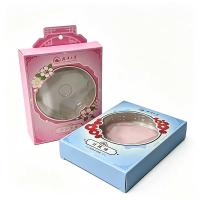 China Solid Perfume Balm Window Gift Box Transparent Folding Paperboard Structure for sale