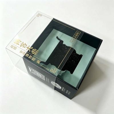 China Custom Clear PET Sleeve Perfume Packaging Boxes with Display Window for sale