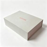 China Magnetic Closure Pearlescent Paper Skincare Gift Box Embossed Logo Custom Design for sale