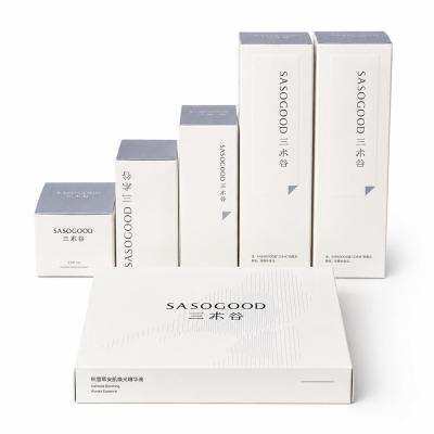 China Embossed Specialty Paper Skincare Tube Box Folding Carton Packaging Design for sale