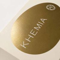 China Gold Foil Specialty Paper Skincare Gift Box with Custom Paper Insert for sale