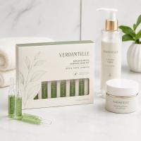 China PET Window Ampoule Skincare Set Box Custom Folding Carton Packaging Design for sale