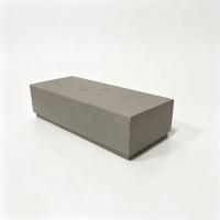 China Textured Black Foil Logo Long Lid and Base Boxes Specialty Paper Surface for sale