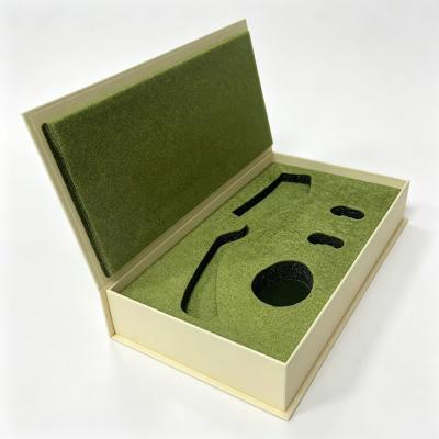 China Luxury Gifts Packaging Magnetic Closure Boxes With Gold Foil Logo / Insert Tray for sale