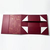 China Rigid Presentation Magnetic Closure Boxes Collapsible with Fixed Dividers for sale