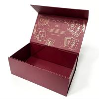 China Rigid Presentation Magnetic Closure Boxes Collapsible with Fixed Dividers for sale