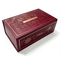 China Rigid Presentation Magnetic Closure Boxes Collapsible with Fixed Dividers for sale