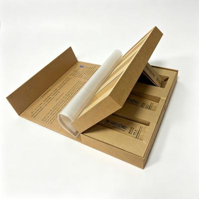 China Kraft Magnetic Closure Boxes Hot Stamping Flip Top Structure Tea Gift Packaging for sale