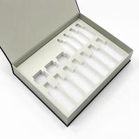 China Green Magnetic Jewelry Box Customized with EVA Insert Embossed UV Logo for sale