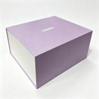 China Purple Custom Magnetic Gift Box Pantone Printing With Cardboard Insert for sale