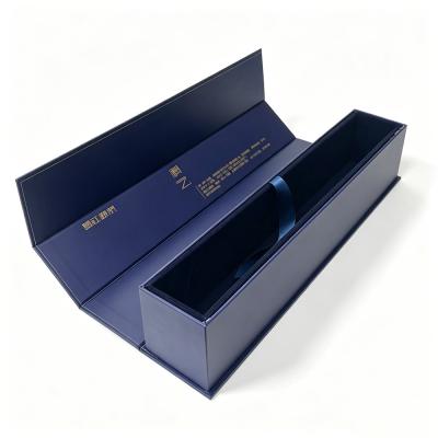 China Rigid Flip Top Gift Box Gold Foil Stamping Matte Finished Customized for sale