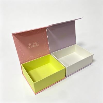China Rigid Magnetic Closure Gift Box Customized With Cardboard Insert for sale