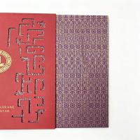 China Luxury Purple Magnetic Gift Box with Gold Foil / Pearl Cotton Insert for sale