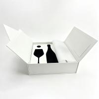 China Custom Double Door Rigid Gift Box with Cardboard Laminated EVA Insert for sale