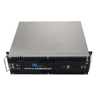 China intelligent telecom backup power 48V 100Ah Prismatic Lithium Battery Pack with CAN/RS485/RS232/Dry Contact Communication for sale
