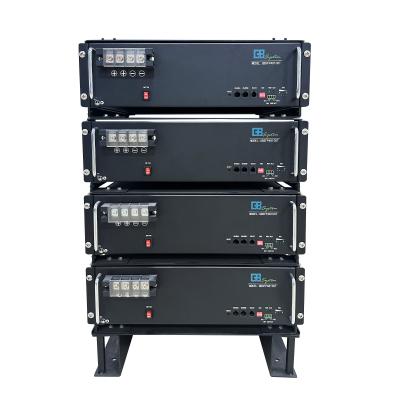 China Stackable Low Voltage LiFePO4 battery packs 48V 51.2V 50Ah 100Ah lithium battery 2.4KWh 5KWh for household energy storage for sale