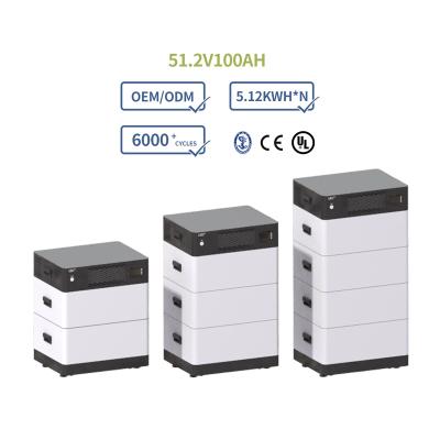 China 10KWh 15KWh 20KWh 51.2V 80A Solar Energy Storage System Rechargeable LifePO4 Battery with CE UL for sale