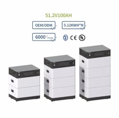 China 10KWh 15KWh 20KWh 51.2V 80A Solar Energy Storage System Rechargeable LifePO4 Battery with CE UL for sale