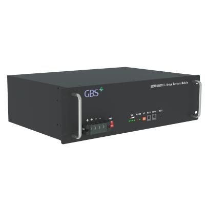 China GBS Communication Split LiFePO4 48V 50AH Rack-Mounted Lithium-Ion Battery RS485/RS232 3000 Cycles IP54 Protection Solar Energy for sale