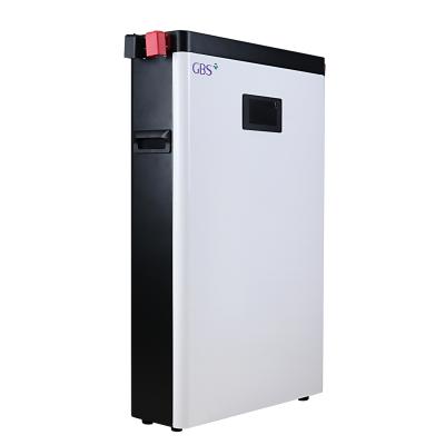 China GBS 5-Year Warranty 6000-Cycle Split LiFePO4 Solar Storage Battery 51.2V 200Ah 5-10kW Wall-Mounted CAN Communication for sale