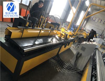 China Double Wire Chain Link Fence Machine PLC Anti Aging Multiscene for sale