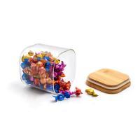 China 500ml Mildewproof Glass Pantry Storage Containers For Kitchen for sale