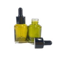 China 18/415 Cosmetic Glass Dropper Bottle Green 30ml Empty Perfume Bottle for sale