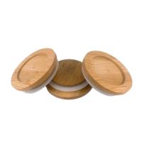 China 1mm Silicone Bamboo Mug Lid Coffee Bamboo Cup Replacement Lid for sale