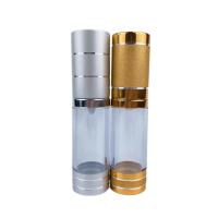 China Aluminum Airless Lotion Pump 24mm Plastic Cosmetic Vacuum Bottle 0.12cc for sale
