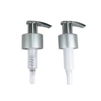 China Luxury Aluminum Silver Lotion Pump Matte Plastic 1cc 2cc 4cc Dispenser for Shampoo Body Wash for sale