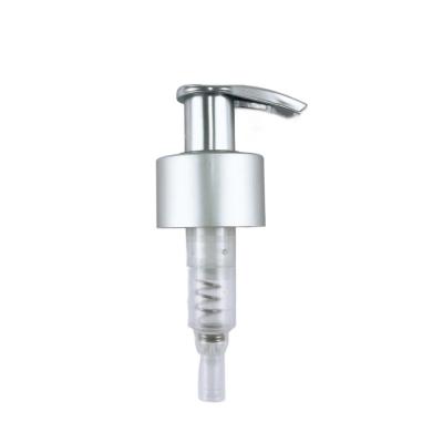 China Luxury Aluminum Silver Lotion Pump Matte Plastic 1cc 2cc 4cc Dispenser for Shampoo Body Wash for sale