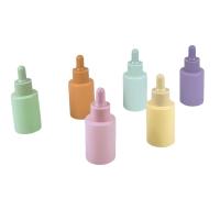 China Frosted Matte 30ml 1oz Glass Dropper Bottle for Essential Oil Cosmetic Serum for sale
