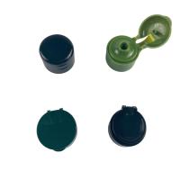 China 24/410 Disc Plastic Flip Top Lid for Lotion Bottles 24mm Shampoo Cap 0.08cc for sale