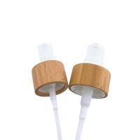 China Wooden Bamboo Cosmetic Spray Lotion Pump Cap 18/410 20/410 24/410 28/415 PP Plastic Bottle for sale