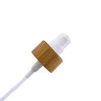 China Wooden Bamboo Cosmetic Spray Lotion Pump Cap 18/410 20/410 24/410 28/415 PP Plastic Bottle for sale