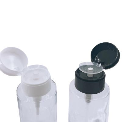 China 24mm PP Cosmetic Pump Dispenser for Toner Makeup Remover Nail Polish Bottle 0.2cc for sale