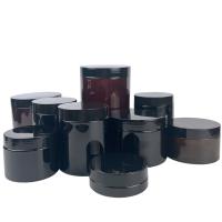 China 200ML 250ML Round Empty Plastic Cream Jar Cylinder PET Bottle With Screw for sale
