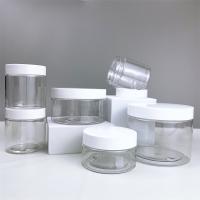China 200ML 250ML Round Empty Plastic Cream Jar Cylinder PET Bottle With Screw for sale