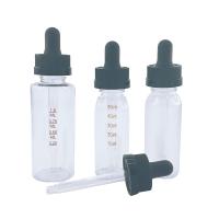 China Custom Made Empty Dropper Bottles Cosmetic Essential Oil 18/410 Plastic Silicone for sale