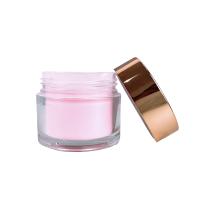 China Round Bottom Frosted Cosmetic Cream Jar PET 30ml 50ml High Impact Resistance Clear Plastic for sale