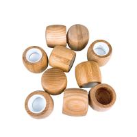 China Bamboo Wooden Screw Cap 18mm 20mm 24mm 28mm Leak Proof Eco Friendly BPA Free Tinplate Lids for sale