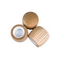 China Bamboo Wooden Screw Cap 18mm 20mm 24mm 28mm Leak Proof Eco Friendly BPA Free Tinplate Lids for sale