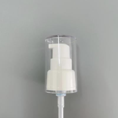 China 20mm 410mm Plastic Treatment Pump White Cream Dispenser Pump for sale