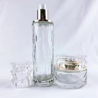 China Custom Logo Cosmetic Glass Jars 20ml to 100ml for Skin Care Cream Packaging for sale