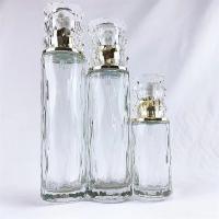 China 50g Frosted Crown Glass Eye Cream Jar Customizable Cosmetic Packaging for sale